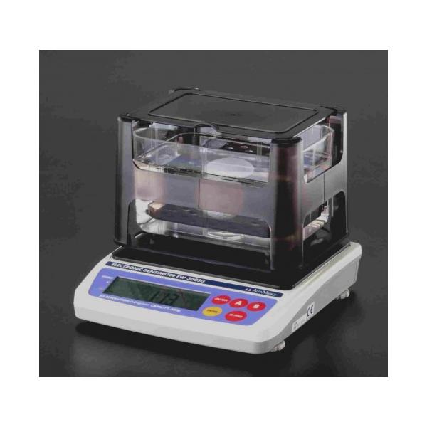 《仕様》●比重最小表示：0.01ｇ/cm3●固体測定可能寸法：100×70×25mm●ひょう量：0.01〜300g●測定の種類：固体●寸法/重量：218×190×170mm/1.6kg●付属品：ピンセット、水温計、校正用200g分銅、スチー...