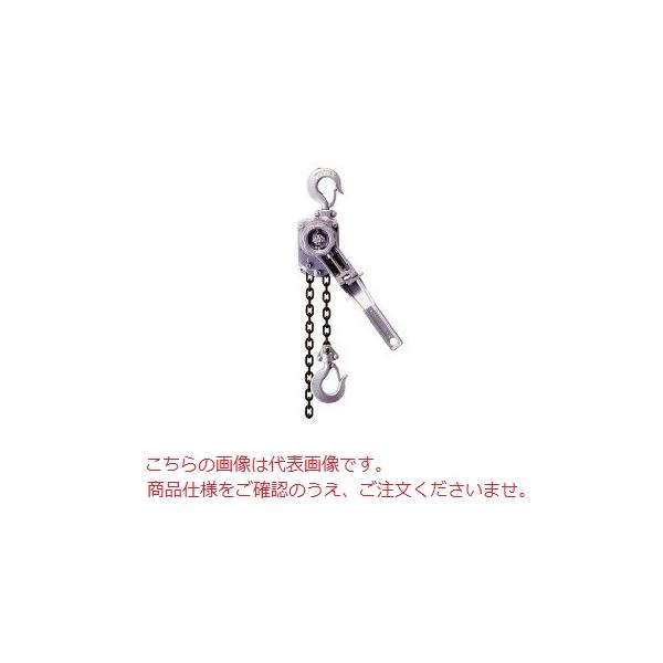 《仕様》●使用荷重：1ton●標準揚程：1.5m●フック最短距離：325●ハンドルの長さ(ピニオン中心より)：300●ハンドルに要する力量(平均)：21●質量：7kg《特長》●コンパクトに設計されていますから、機動力も抜群です。●ギヤボック...