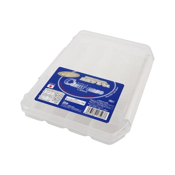 《収納・整理・保管》《仕様》●型番 C-800NS●サイズ（mm） 205×145×28●仕切板数（枚） 24 ●材質：本体・仕切板／PP（ポリプロピレン）、フタ／PC（ポリカーボネート）、止具／ABS樹脂特長●仕切り板は3.2mmピッチで...