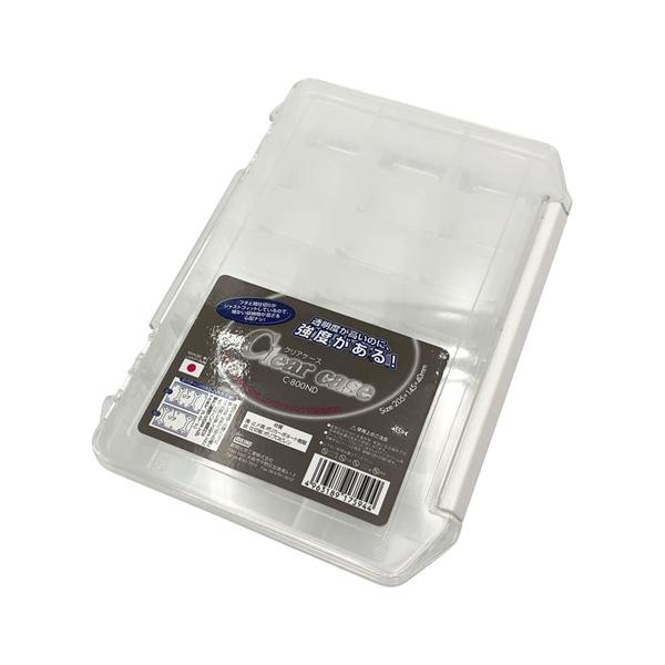 《収納・整理・保管》《仕様》●型番 C-800ND●サイズ（mm） 205×145×40●仕切板数（枚） 18 ●材質：本体・仕切板／PP（ポリプロピレン）、フタ／PC（ポリカーボネート）、止具／ABS樹脂特長●仕切り板は3.2mmピッチで...