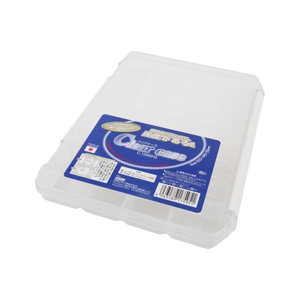 《収納・整理・保管》《仕様》●型番 C-1200NS●サイズ（mm） 245×190×28●仕切板数（枚） 32 ●材質：本体・仕切板／PP（ポリプロピレン）、フタ／PC（ポリカーボネート）、止具／ABS樹脂特長●仕切り板は3.2mmピッチ...