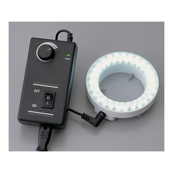 《顕微鏡・顕微鏡関連品》《仕様》●型番 MIC-199●照明部サイズ（内径×外径） φ60.5×φ93.5mm特長・長寿命（20000時間）のLED光源です。・調光時も色温度が変化しません。仕様・光量調節：0〜100％・定格入力電圧：AC1...