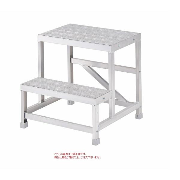 《仕様》●最大使用質量（kg）：150●型式：DBS2-547●天板高さ(m)：0.7●天板寸法（cm）：W50×D40 ●設置寸法（外寸）（cm）全幅：52 ●設置寸法（外寸）（cm）奥行：62 ●質量（kg）：8.1《特長》●頑強なアル...