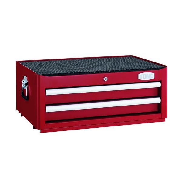 《仕様》●引き出し2段式●引き出し耐荷重：392N(40kgf)●色：レッド●間口(mm)：676●奥行(mm)：459●引出し内寸(mm)間口×奥行×高さ：569×397×74●高さ(mm)：281●付属品：　引き出し用マット：2枚　トッ...