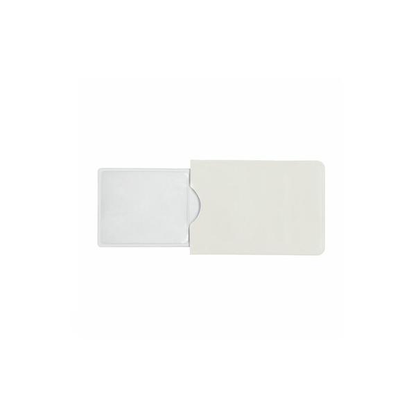 《仕様》●本体材質：PVC●レンズ材質：PVC●本体サイズ(mm)：閉 L93×W65 開 L156×W65●レンズサイズ(mm)：60×50●倍率：X3●質量(g)：6《特長》●薄くて軽い!携帯に便利なカードタイプのルーペです。
