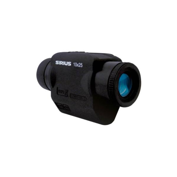 《仕様》●望遠倍率：10倍●対物レンズ有効径：25mm●実視界：6°●見掛け視界：55.3°●ひとみ径：2.5mm●明るさ：6.25●アイレリーフ：15mm●最短合焦距離：2.5m●防水性能：IPX4●電池寿命：約30時間(ジャイロセンサー...