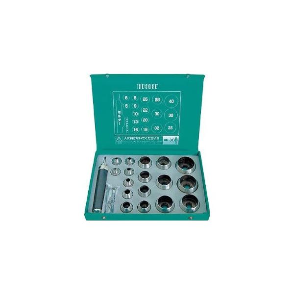 ・ボルダー・スペアパーツ付・専用ケースに入っているので保管・管理に便利です。 ・皮、ビニール、紙、ゴム、布などの打ち抜きに。・パッキンの製作に。・炭素鋼・金属の穴あけには使用できません。・抜く物の材質や厚さにより多少寸法誤差が出ます。