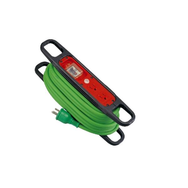 《仕様》●仕様：屋内用●定格：電圧 100V●定格電流：8A（全巻時）、15A（全延時）●電線長：10m●アース：あり●入力プラグ：ポッキンプラグ●漏電遮断機タイプ：過負荷漏電保護兼用●過負荷電流：15A●漏電遮断電流：15mA●パイロット...