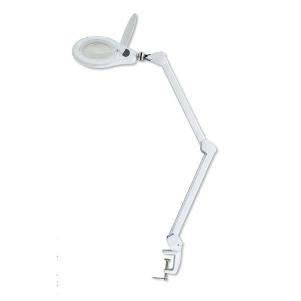 《仕様》●電源：AC100-240V 50/60Hz(付属ACアダプタ使用)●LED使用数：60個●使用温度範囲：0〜40℃●クランプ可能範囲：約10〜60mm●倍率：2倍●レンズ可視範囲：φ116mm●アーム長：下 480mm、上 490...