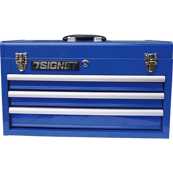 《仕様》●カラー：ブルー●サイズ(W×D×H)：521×256×300mm●1-2段目引き出し(W×D×H)：449×221×50mm●3段目引き出し(W×D×H)：449×221×68mm●質量：11.1kg●引き出し耐荷重：各段約5kg...