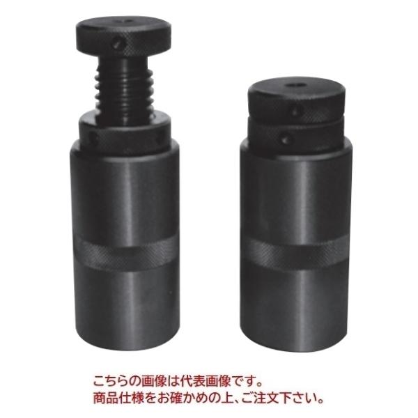 《仕様》●材質：S45C●熱処理：焼入35〜47HRC●仕上げ：黒染●ストローク(mm)：150〜250●耐荷重(kN)：200●適合ピンレンチ：PW508●質量(kg)(2個1組)：5.64《特長》●凹凸面、異型物のワークにはスクリューサ...