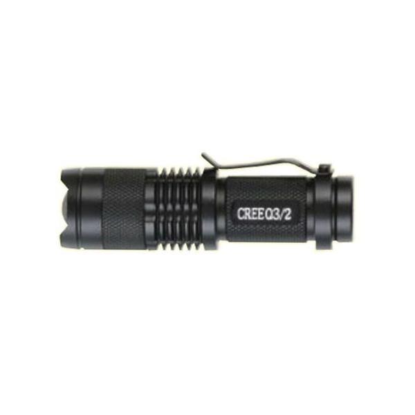 《仕様》●サイズ：φ26×92〜98mm●質量：約65g●光源：USA Cree Q3 3W LED●明るさ：強点灯：最大約100ルーメン、 弱点灯：約50ルーメン●使用電池：アルカリ単3乾電池×1本●点灯時間：強点灯：約3.0時間、 弱点...