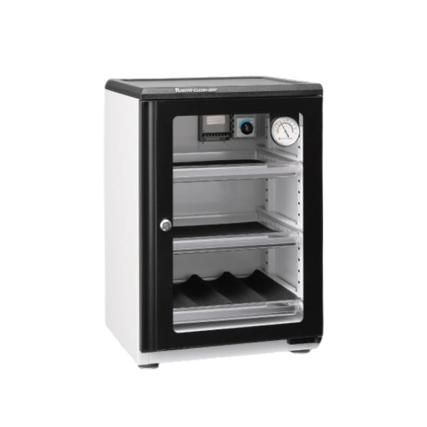 ※離島への配送は、別途送料を申し受けます。《仕様》●カラー：ブラック&amp;ホワイト●庫内湿度：30〜50%RH●内容量：77L●定格電圧：AC100V(50/60Hz)●電源コード：長さ 2m●プラグ形状：2Pプラグ●棚：(引出し棚内寸...