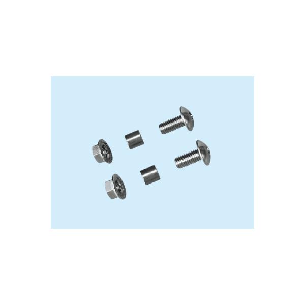 《商品説明》●アルミ足踏み台の連結に。《商品スペック》●材質：ステンレス製●メーカー名：サカエオリジナルブランド●掲載カタログ：SAKAE2025総合カタログ270ページ《商品情報》●連結ボルト・ワッシャ・ナット各2個セット