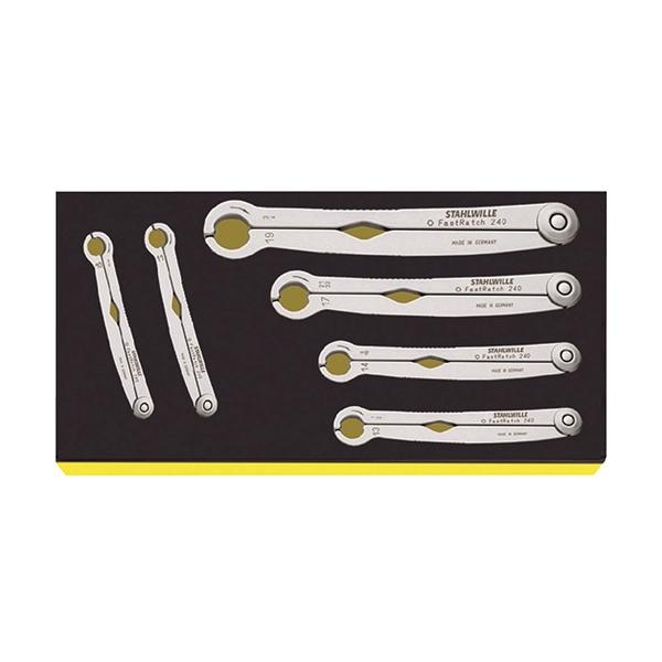 《仕様》●トレイサイズ(W×D×H)：175×350×35mm●質量：1163g■セット内容：ファストラッチ：10・11・13・14・17・19mm《特長》●トレイ付きのツールセットです。