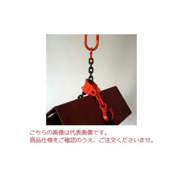 《仕様》●チェーン線径：V9.0mm●使用荷重：2.0t●標準チェーン長：3m●自重：8kg《特長》●1本吊りです。●貫通金具を通ったチェーンを、吊り荷に巻きつけて、グラブフックに引っ掛けるだけです。●グラブフックに引っ掛けるチェーンリンク...