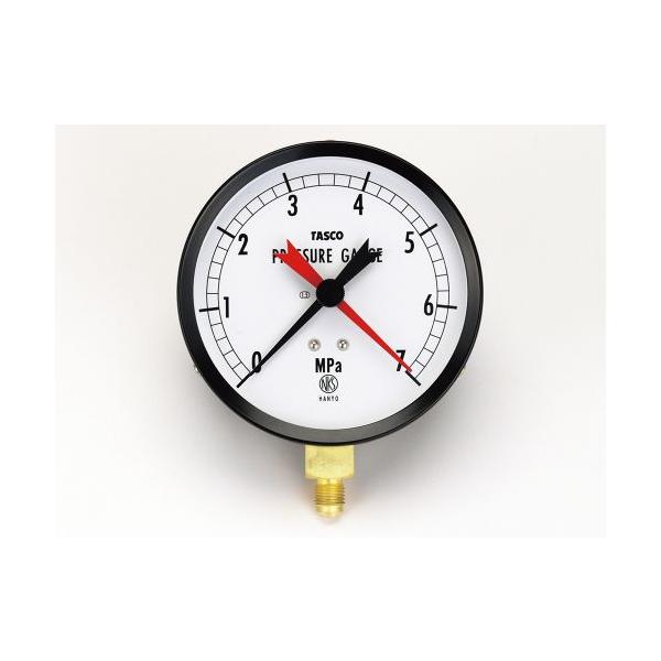 《仕様》●圧力範囲：0〜7.0MPa●外径：100φ●ゲージ取付ネジ径：1/4”フレア●設置針式