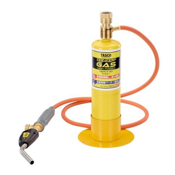 《仕様》●セット内容：シングルバーナー火口(TA379MR-1)、TAS MAPPガスボンベ(TA379MR-11)、ボンベスタンド(TA379MP-S)●ホース：1.5m●7/8"までロウ付可能●自動着火●火炎温度：2200℃●燃焼時間：...