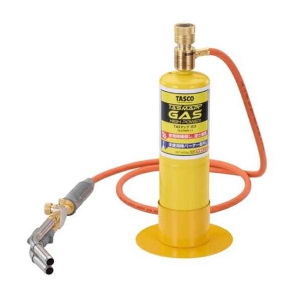 《仕様》●セット内容：ダブルバーナー火口(TA379MR-2)、TAS MAPPガスボンベ(TA379MR-11)、ボンベスタンド(TA379MP-S)●ホース：1.5m●1-1/8"までロウ付可能●自動着火●火炎温度：2200℃●燃焼時間...