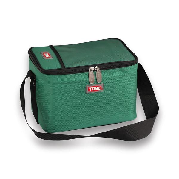 《仕様》●カラー：グリーン●寸法(mm)(全長×幅×高さ)：300×200×210（ベルト除く）●質量(g)：855●使用荷重：30kg以下●ジッパー付●透明ポケット付《特長》●ボルト・ナットや工具類が収納・運搬できる便利なバッグ。●ボルト...