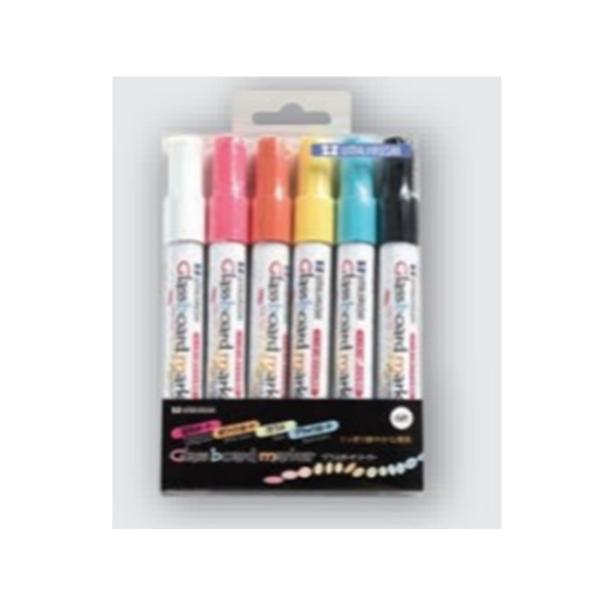 《仕様》●グラスボードマーカー：6色セット