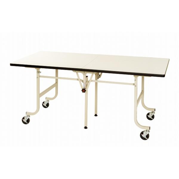 《ワークテーブル フライトタイプ メラミン天板》●サイズWxDxH　1800x900x800●質量(kg)　35.0●SFM1890II特長●折畳み式の為、コンパクトに収納できます。●均等耐荷重200Kg（自重含む）。センターの補助脚が荷重...