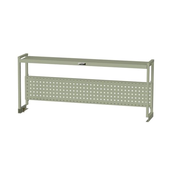 《ワークテーブル架台》●棚板1段+パンチングパネルタイプ●サイズ(WxDxH)：1511x300x600mm●質量：19.8kg●カラー：グリーン《特長》●作業に使う工具やパーツを手の届くところに保管できます。●欲しいときにすぐに手に取れて...