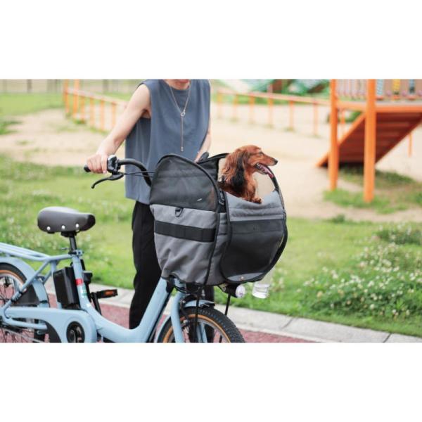 カラー グレー商品情報なぜ『電動アシスト自転車専用』なの？電動アシスト自転車は片足スタンドではなく、安定感のある両立ワイドスタンドやハンドル固定機能付き自転車が一般的で、駐輪中にわんちゃんが騒いだ場合や、乗せおろしの際にも自転車が倒れにくい...