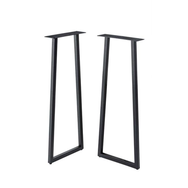 送料無料（北海道、沖縄、離島は別途送料加算）お持ちの天板や、お好きな材料で製作された天板に合わせてご使用いただくスタイリッシュなデスク用アイアン脚です（天板は付属しません）台形型のオシャレなアイアン脚※天板厚20mm以上推奨※天板サイズ最大...