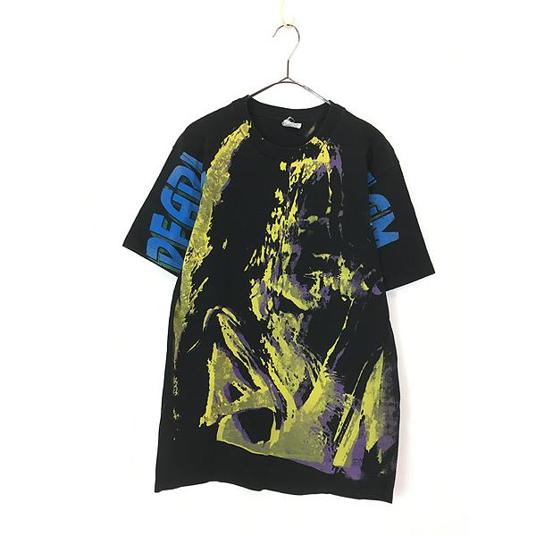 古着 90s PEARL JAM 希少!! 「Yellow Ledbetter」 オールオーバー プリント グランジ ロック バンド Ｔシャツ M