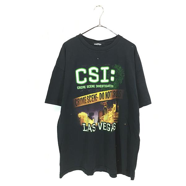 古着 00s CSI: Crime Scene Investigation 「LAS VEGAS」 化学捜査班 TV ドラマ Tシャツ XL位