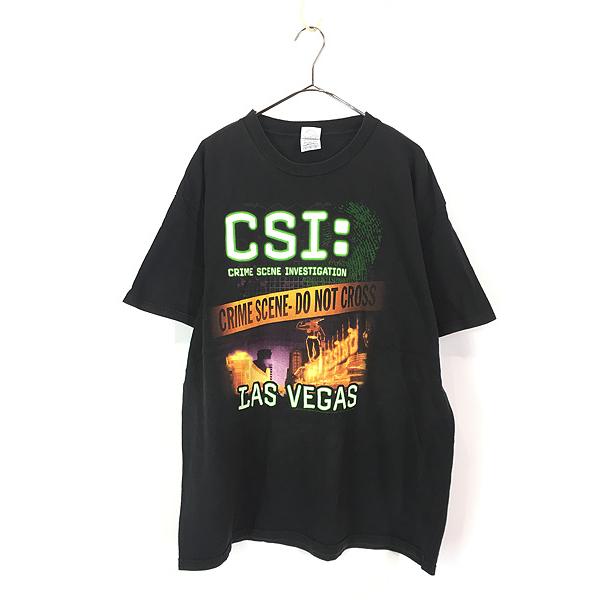 古着 00s CSI: Crime Scene Investigation 「LAS VEGAS」 化学捜査班 TV ドラマ Tシャツ XL