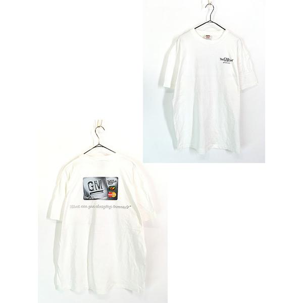 古着 00s The GM Card 「What are you changing toward?」 プラチナム カード クレジット Tシャツ XL