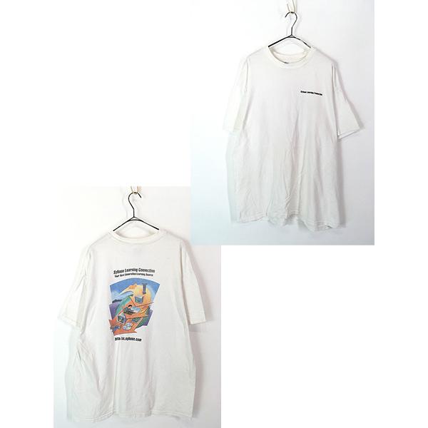 古着 90s USA製 Sybase Learning Connection コンピューター データベース ソフトウェア Tシャツ XL