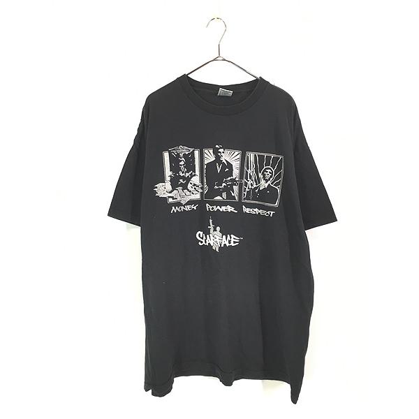 古着 00s SCARFACE 「MONEY POWER RESPECT」 アル パチーノ 映画 ムービー Tシャツ 2XL