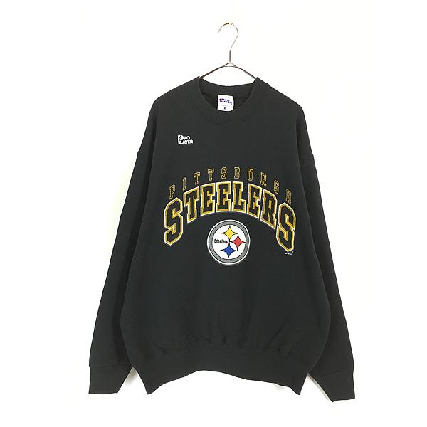 古着 90s USA製 NFL Pittsburgh Steelers スティーラーズ スウェット トレーナー XL 古着