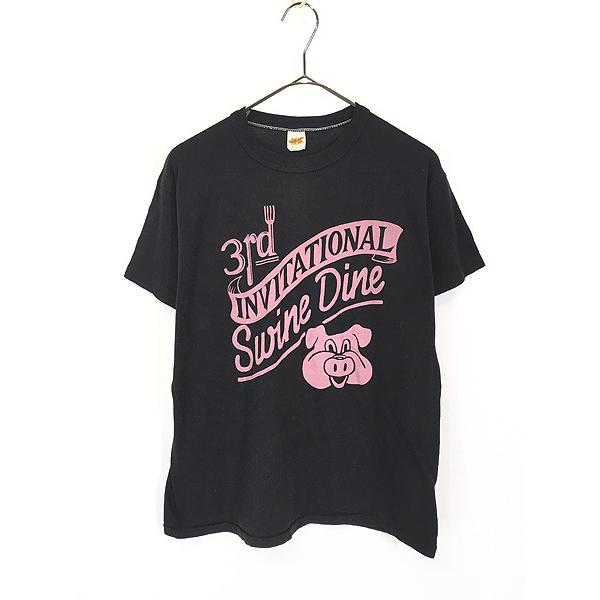 レディース 古着 70-80s Russell 「3rd INVITATIONAL Surine Dine」 イベント 大会 プリント Tシャツ M 古着