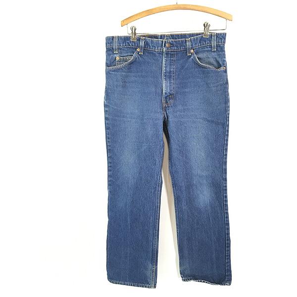 古着 90s USA製 Levi's 517-0217 濃紺 ブルー デニム ブーツカット