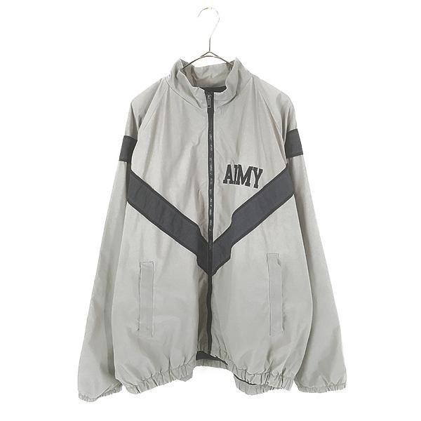 古着 00s 米軍 US ARMY PFU ミリタリー トレーニング リフレクター ジャケット フェード L-L