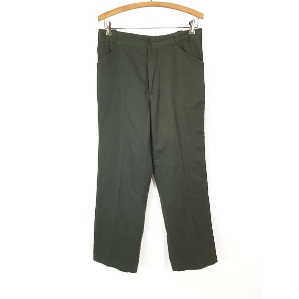 古着 60-70s Sears Perma Prest 防寒 フランネル ライナー コットンサテン ワーク パンツ ストレート W31 L29