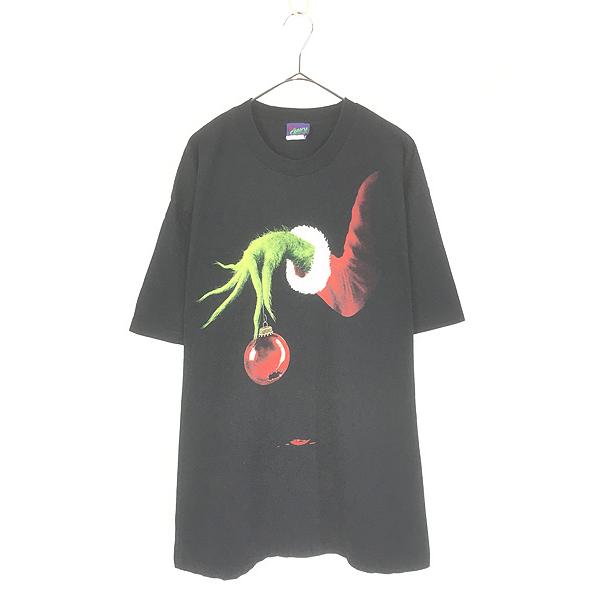 古着 00s Dr Seuss 「How the Grinch Stole Christmas!」 グリンチ クリスマス オーナメント オールド ムービー Tシャツ XL 古着
