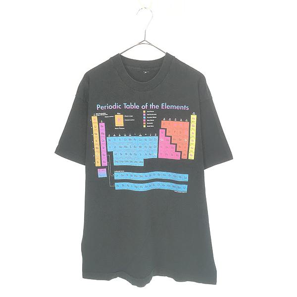 古着 90s Periodic Table of the Elements 周期表 元素 化学 サイエンス Tシャツ XL位