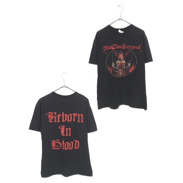 古着 00s The Cauterized 「Reborn in Blood」 デス メタル ロック バンド Tシャツ M