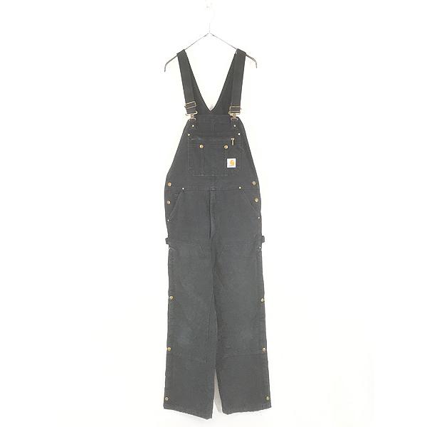 古着 10s Carhartt 防寒 パデット ブラック ダック Wニー ワーク