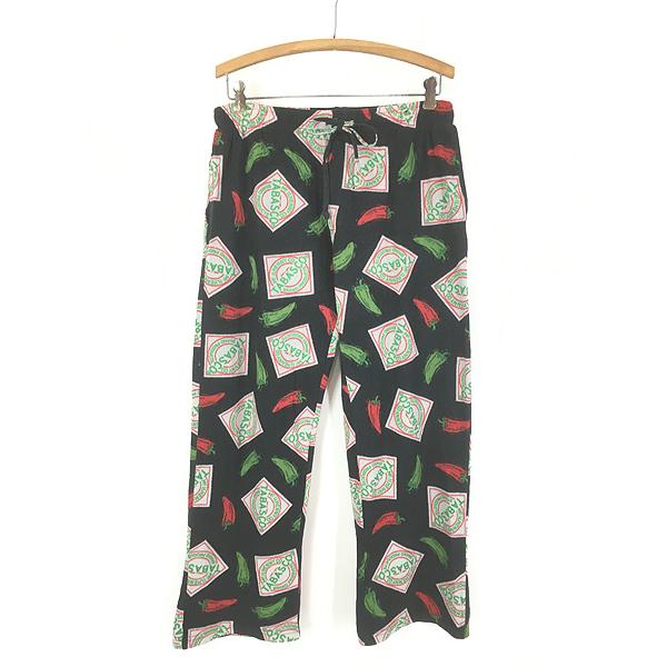 古着 TABASCO タバスコ ホットチリ フリース イージー パジャマ パンツ S