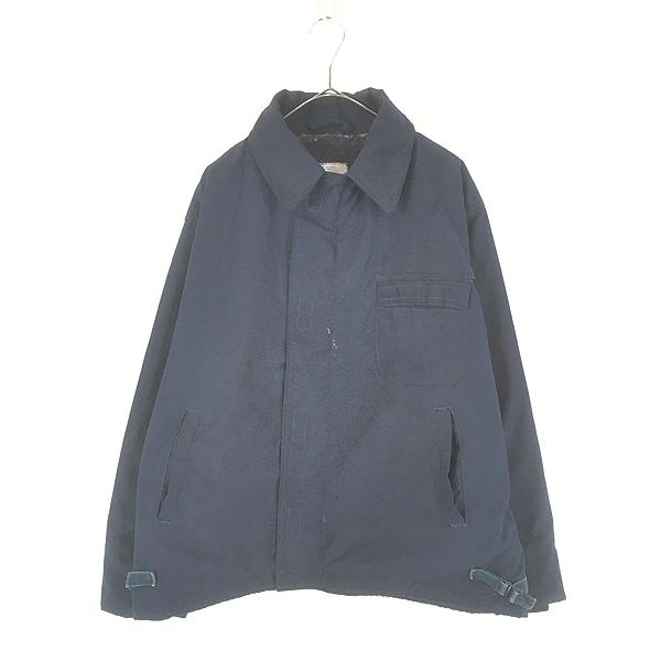 古着 90s 米軍 USN 「Flame Resistant Class1」 Navy A-2 アラミド デッキ ジャケット XL位 古着 90s 米軍 USN 「Flame Resistant Class1」 Navy A-2 アラミド