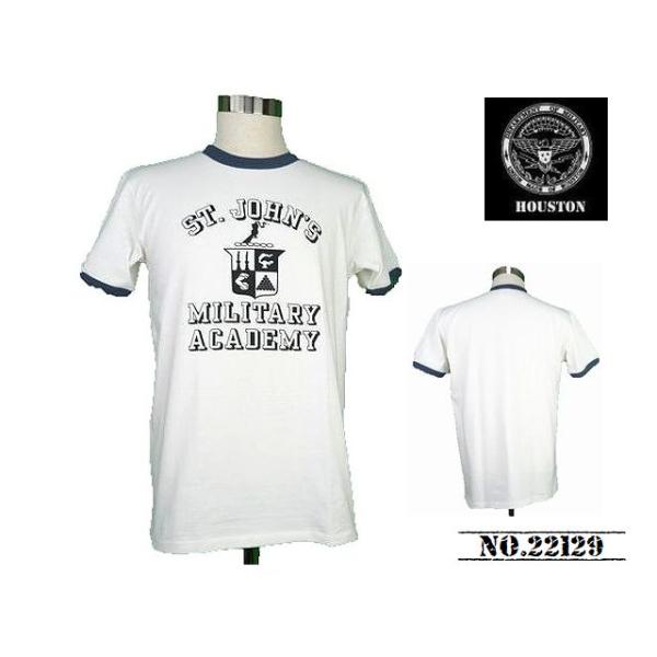アメカジの定番、リンガーＴシャツです。サイドに縫い目のない丸胴仕様で仕上げており、ストレスなく着用できます。フロント部分にはセント ジョンズ陸軍士官学校をイメージしたプリントがカレッジ風に施されており、アメカジらしい雰囲気に仕上がっています...