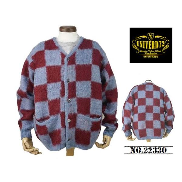 アクリル素材のモヘア糸を使用したカーディガンです。 肌触りはふんわりと柔らかく暖かみのある素材です。 ウールの様なチクチク感が無く軽い着用感になっています。 両サイドにはポケットが付いております。 シュルエットはややワイドな感じに仕上げてい...