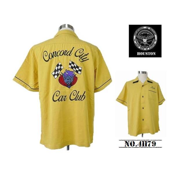 「HOUSTON」の夏の定番アイテム、ボウリングシャツです。 表裏とも立体的な刺繍を施した丁寧な仕上がりになっています。 ボタンはボウリングのピンを模した愛らしいデザイン、クラシックな雰囲気溢れるアメカジファンのマストアイテムです。 生地は...