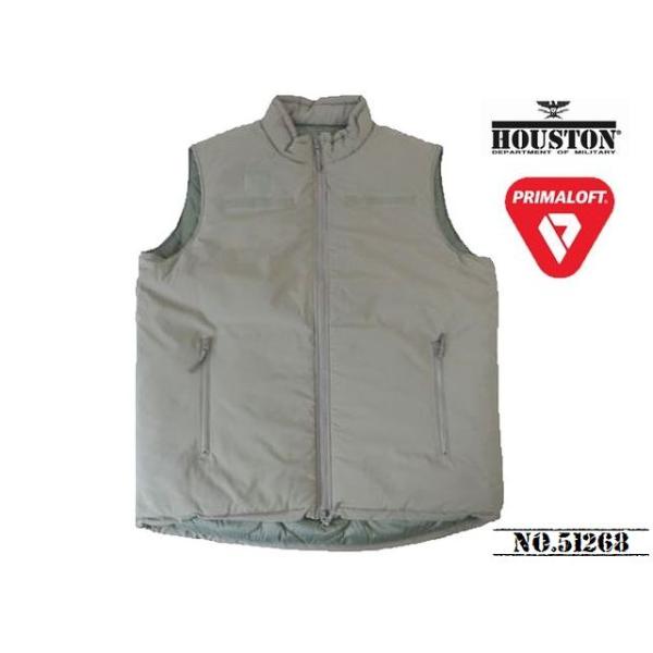 中綿にアメリカ陸・海軍に採用された高機能素材"プリマロフト"を使用した本格モデルのLEVEL7モデルのベストです。生地は実物のような質感のコーティングナイロンを使用しています。襟の収納フードは省略されたスタンドカラー。フロントの開閉は引手の...